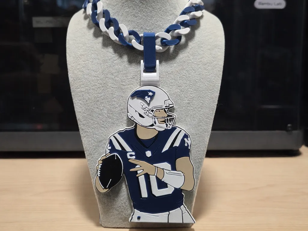 Drake Maye Hype Chain - Free 3D Print Model - MakerWorld