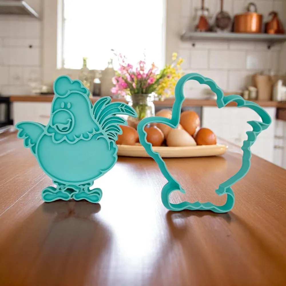 Hen cookie cutter by SkampyCraft MakerWorld: Download Free 3D Models
