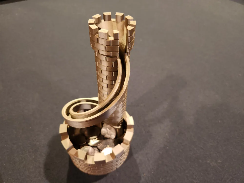 Castle Slide Coin Storage by squinn - MakerWorld