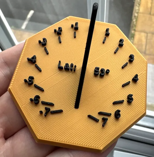 Parametric Sundial Clock by ilikefreecad - MakerWorld