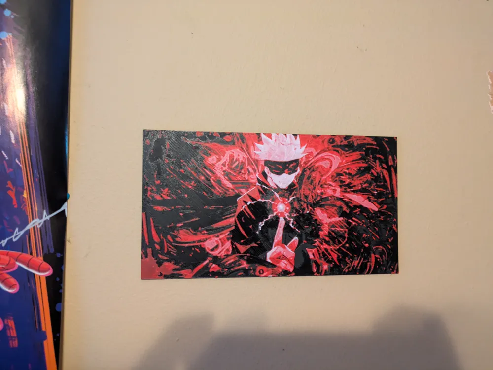 gojo wall art - Free 3D Print Model - MakerWorld