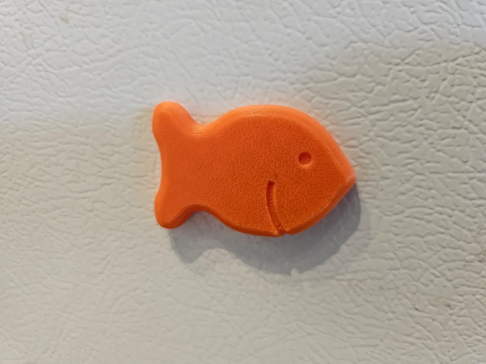 Goldfish Cracker Fridge Magnet Remixed by Fast3D MakerWorld: Download ...