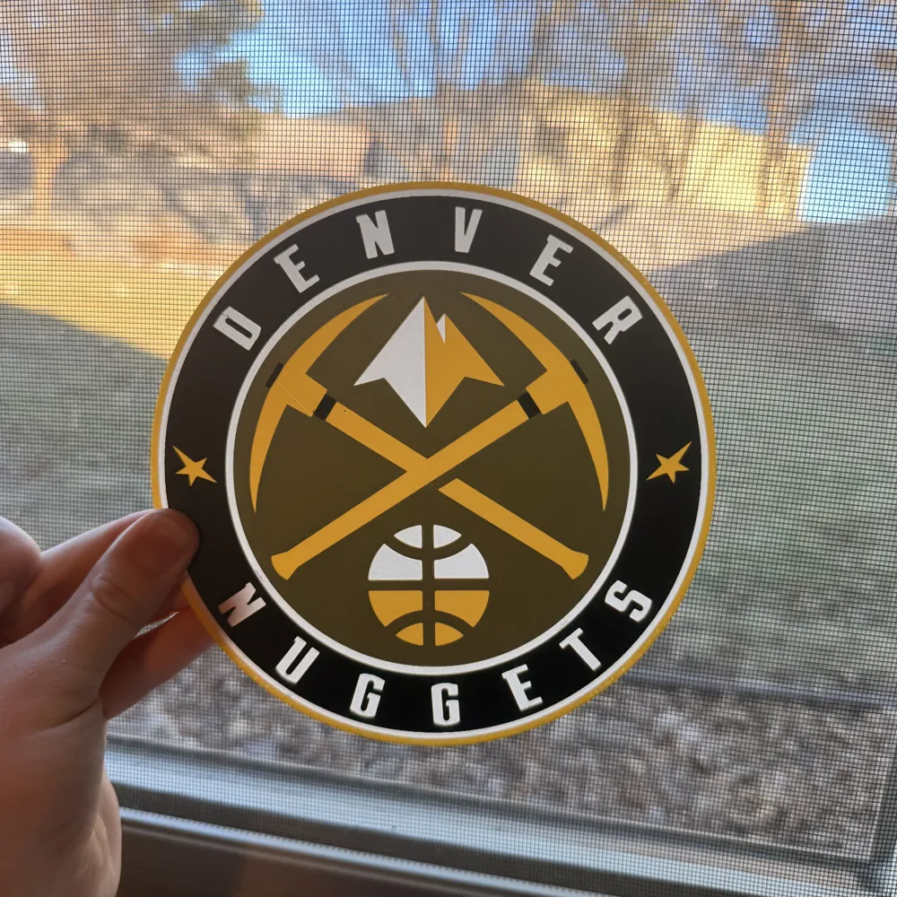 Denver Nuggets NBA LOGO - COASTER/OFFICE SIGN - Free 3D Print Model ...