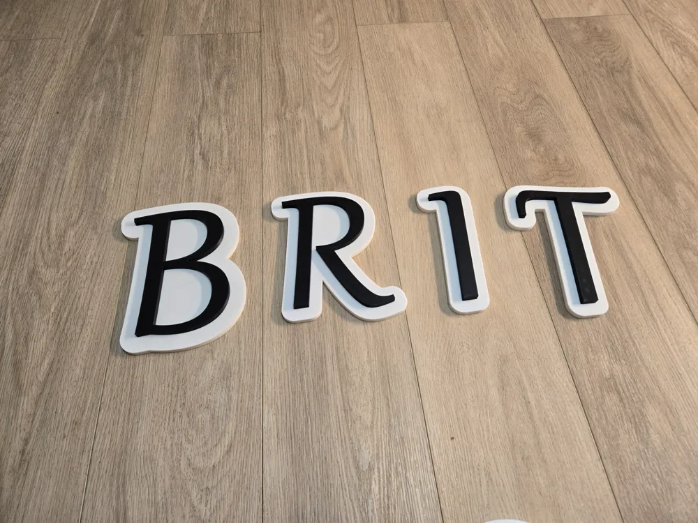 Wall mounted letters by Nostalgicprints - MakerWorld