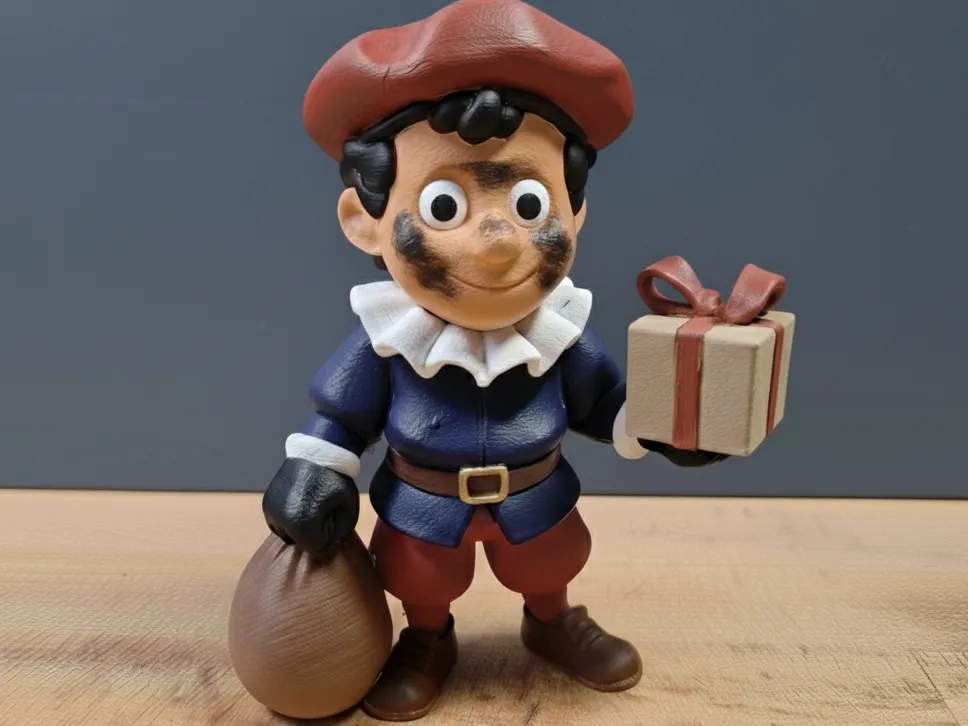 Piet van Sinterklaas (cartoon) - Free 3D Print Model - MakerWorld