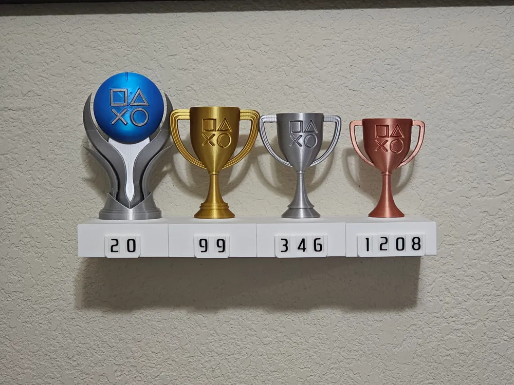 Playstation Trophy Display Shelf by Jayxe MakerWorld: Download Free 3D ...