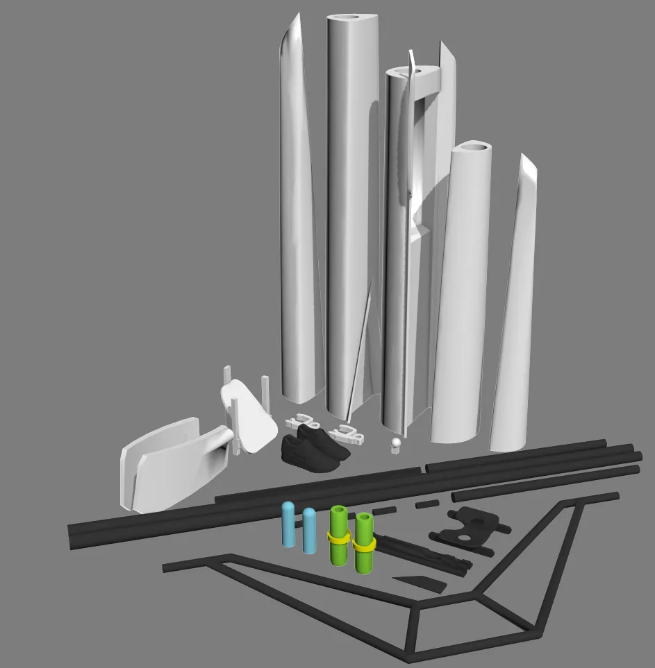 1:10 sculling racing shell rowing boat by Hacky97 MakerWorld: Download ...