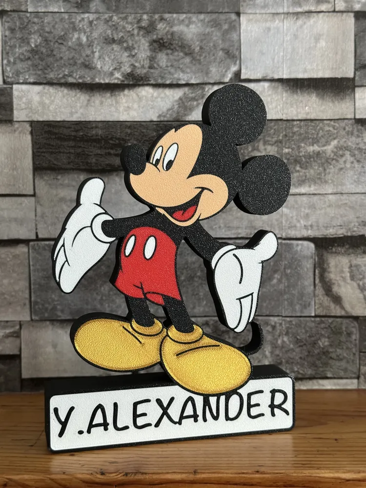 Mickey Mouse decorative, customizable by Raulin MakerWorld: Download ...