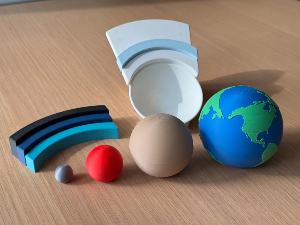 Earth & Atmosphere Layers - Free 3D Print Model - MakerWorld