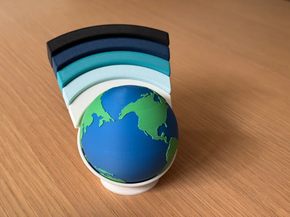Earth & Atmosphere Layers by OMMO MakerWorld: Download Free 3D Models