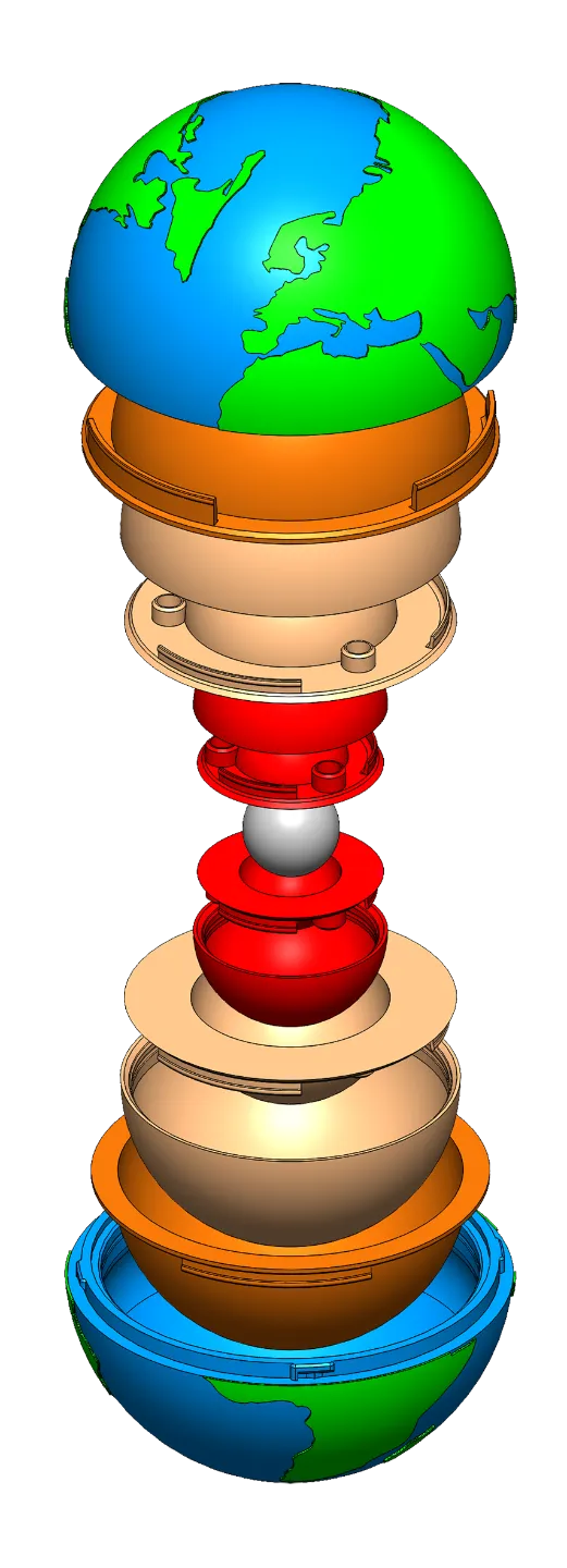 Earth & Atmosphere Layers - Free 3D Print Model - MakerWorld