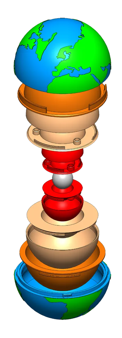 Earth & Atmosphere Layers by OMMO MakerWorld: Download Free 3D Models