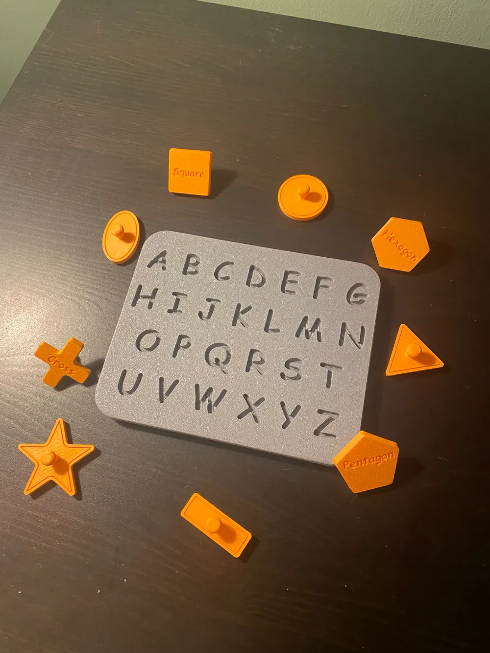 Shapes Puzzle & Alphabet board toy for kids by bd142 MakerWorld ...