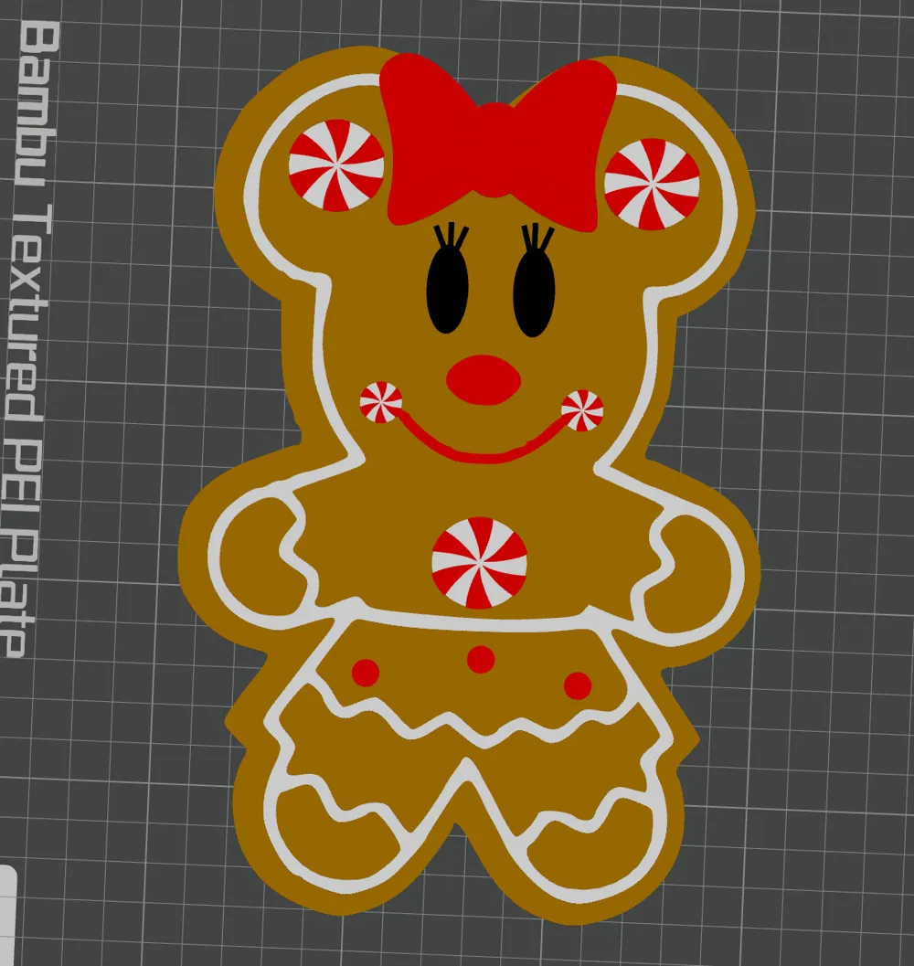 minnie gingerbread by Enova 3D - MakerWorld