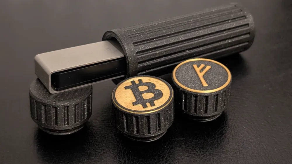 Ledger Nano X Safe Motiv Bitcoin (BTC) & Fehu Rune by ZuSanLi ...