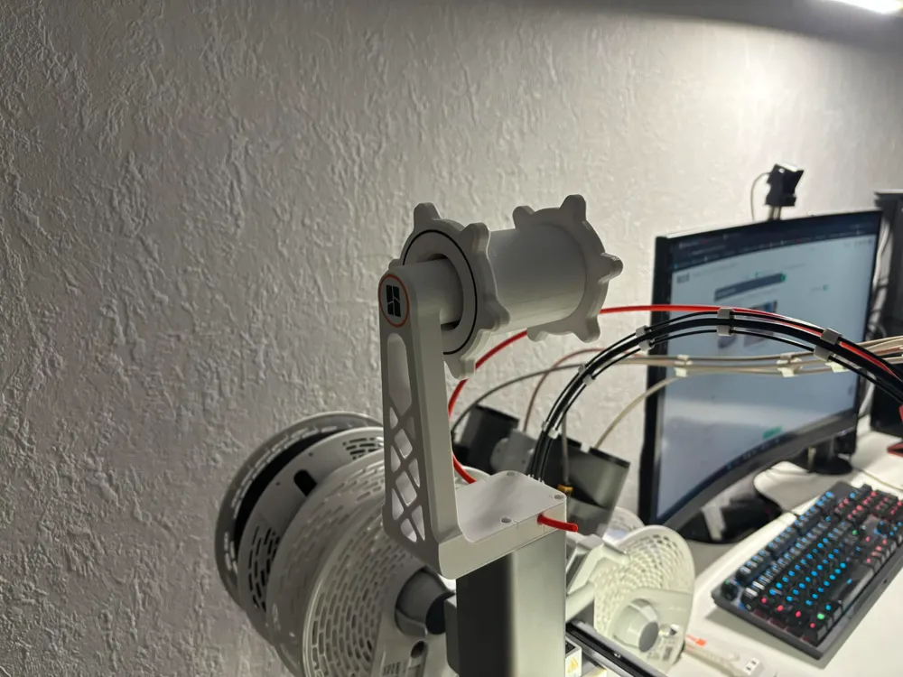 Bambu Lab A1M Spool Holder Arm + Rotating Core .V1 - Free 3D Print ...