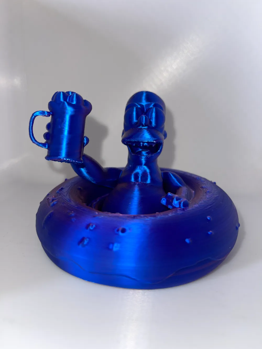 Homer Simpson on a Donut Float with Beer by Neoflix3dMakerWorld ...