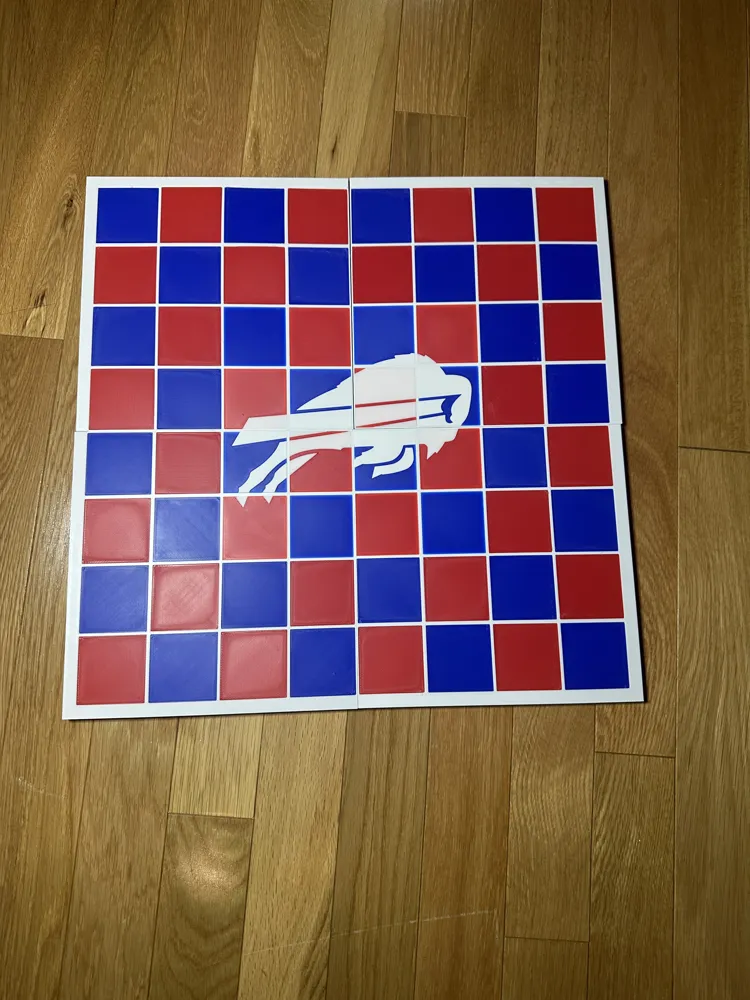 Buffalo Bills Chess/Checkers board by Rich C MakerWorld: Download Free ...