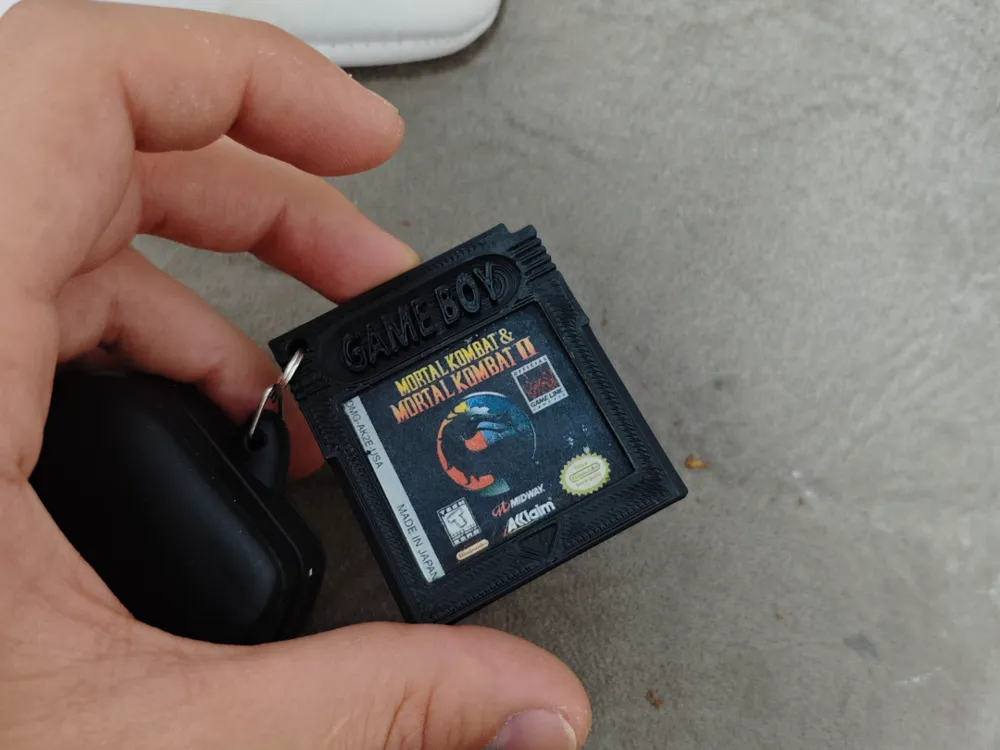 Game Boy cartridge keychain by keydream3D - MakerWorld