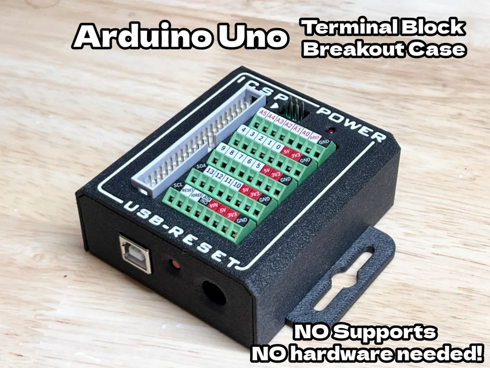 Arduino Uno R3 Case with Screw Terminal Shield by VerusIndustries ...