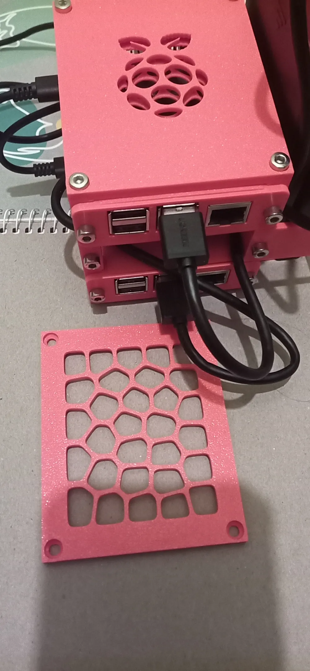 Cubierta/Tapa para Rack de Raspberry Pi - Modelo de impresión 3D ...