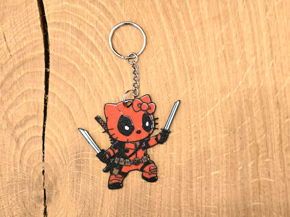 Hello Kitty as a Deadpool keychain \backpack charm by Goomol DIY ...