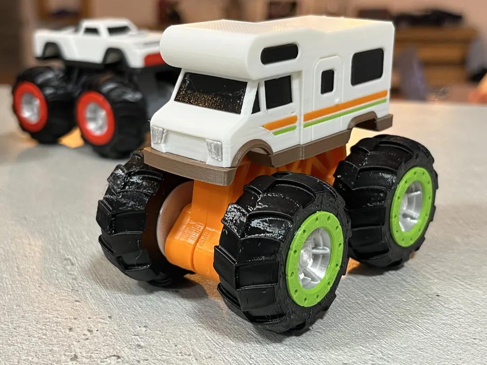 Monster Truck 1/64 Camping Car Remixed by Gtidriss MakerWorld: Download ...