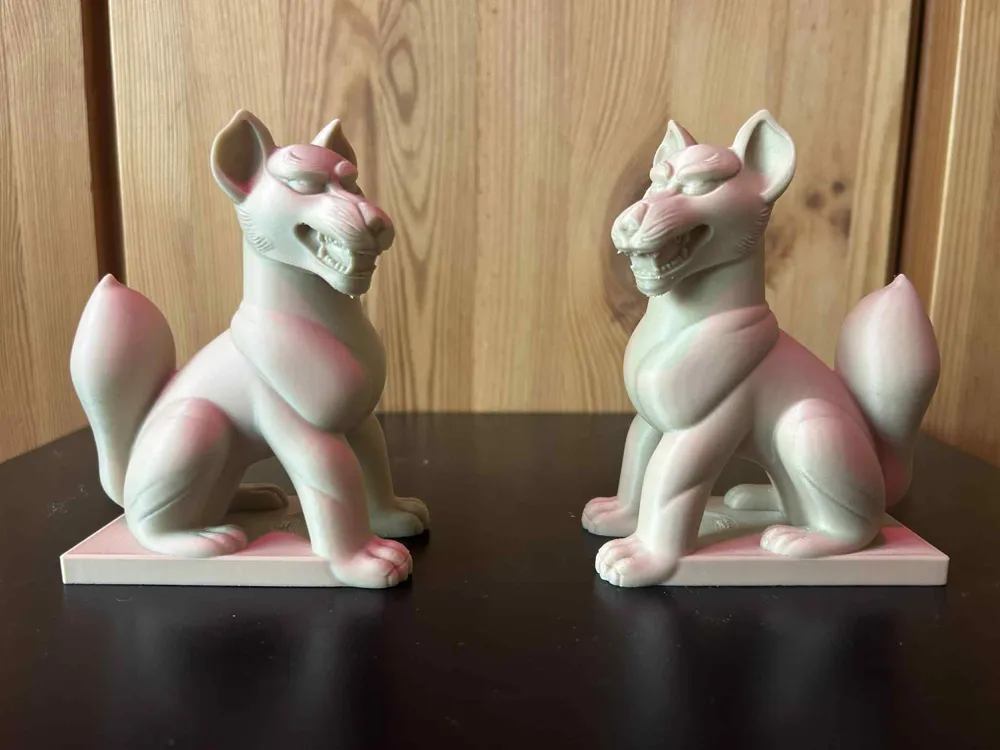Japanese Kitsune Statue – Guardian Fox of Inari - Free 3D Print Model ...