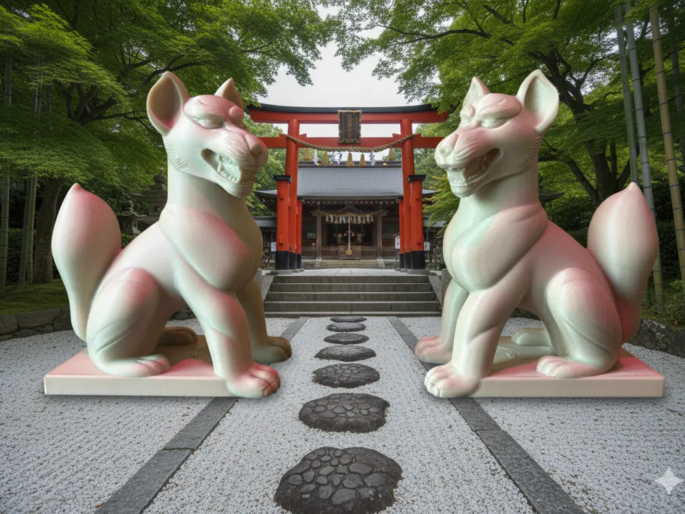 Japanese Kitsune Statue – Guardian Fox of Inari - Free 3D Print Model ...