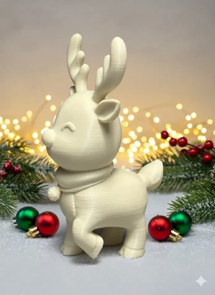 The Little Christmas Reindeer - Free 3D Print Model - MakerWorld