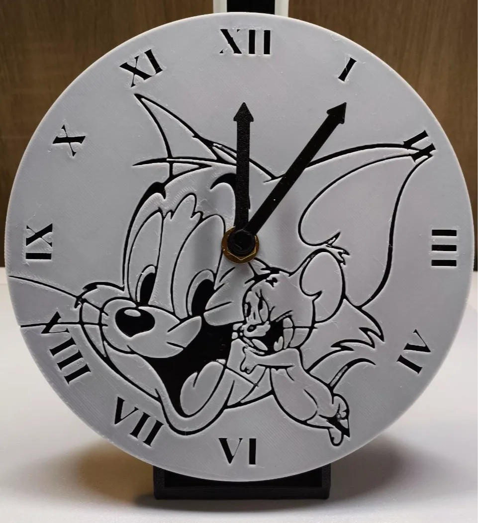 Tom & Jerry Uhr Hueforge by timbo0674 - MakerWorld