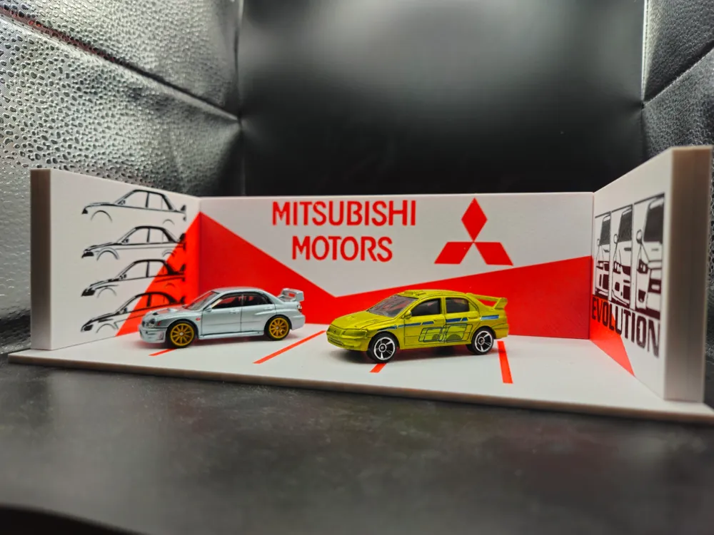 Mitsubishi garage diorama by FredBoy - MakerWorld