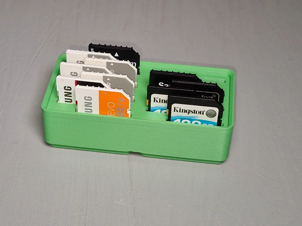 gridfinity SD Card storage for 14 cards by 3D_maker - MakerWorld
