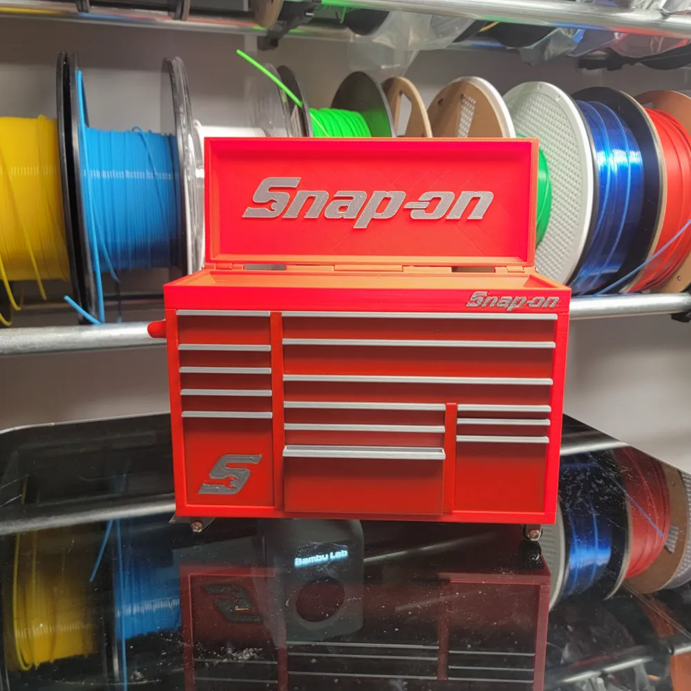 Snap-On Desk Tool Chest w/ Lid Business Display - Free 3D Print Model ...