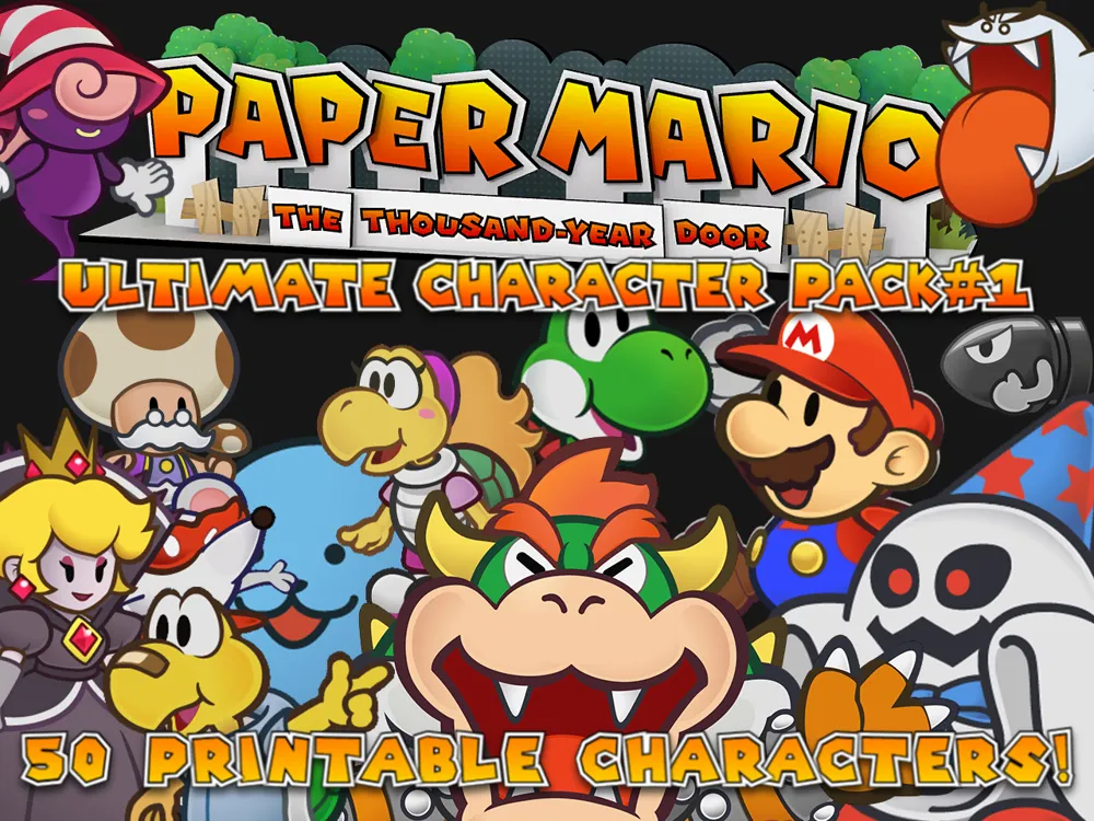 Ultimate PaperMario Fan Art Pack! +50 Characters by StatusD112 - MakerWorld