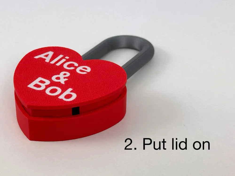 Permanent Love Lock - Free 3D Print Model - MakerWorld