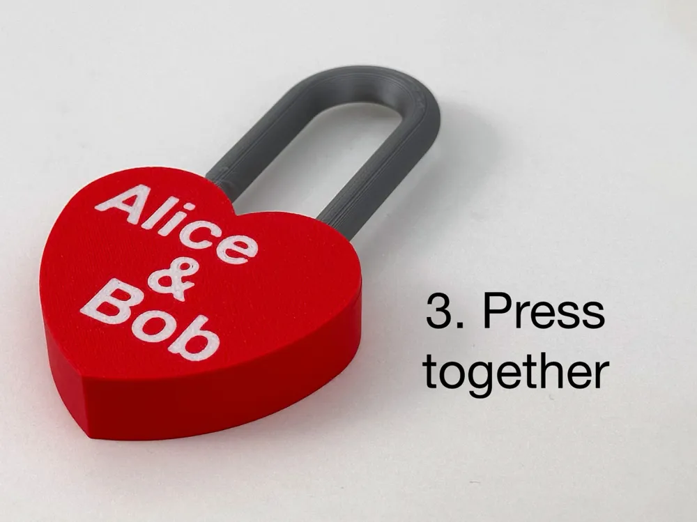Permanent Love Lock - Free 3D Print Model - MakerWorld