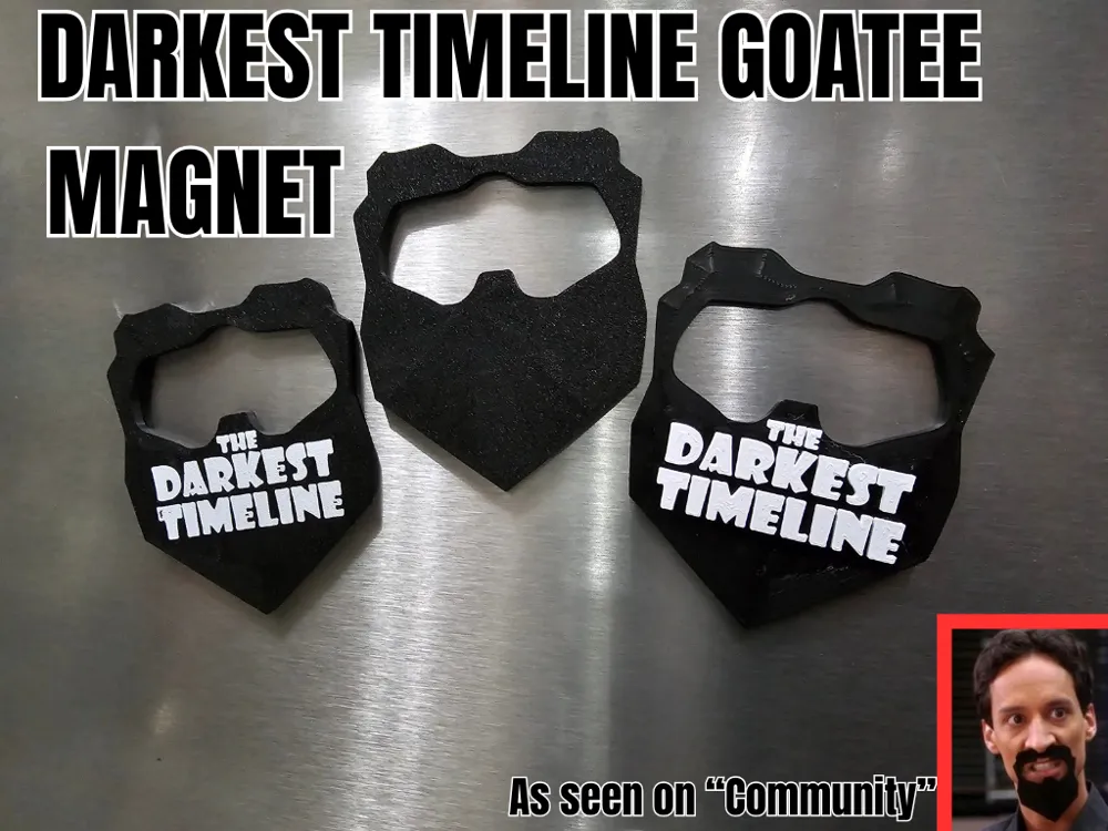 Darkest Timeline Goatee Magnet by Surreal Sonicus - MakerWorld