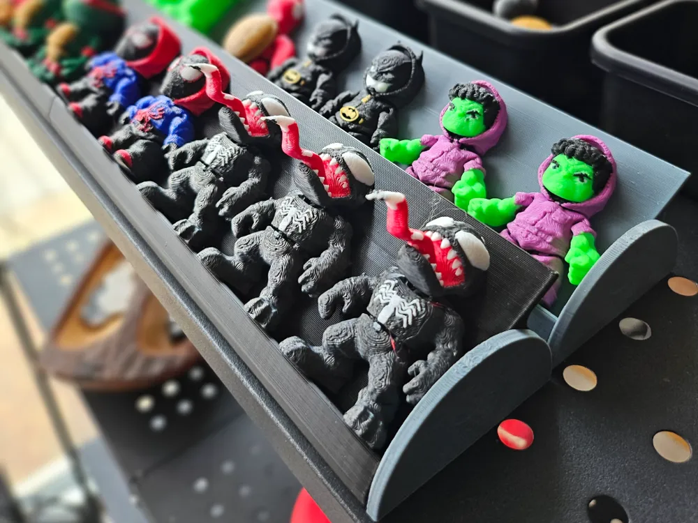 modular display shelf for micro heroes articulated by MadMonkey3D MakerWorld: Download Free 3D ...