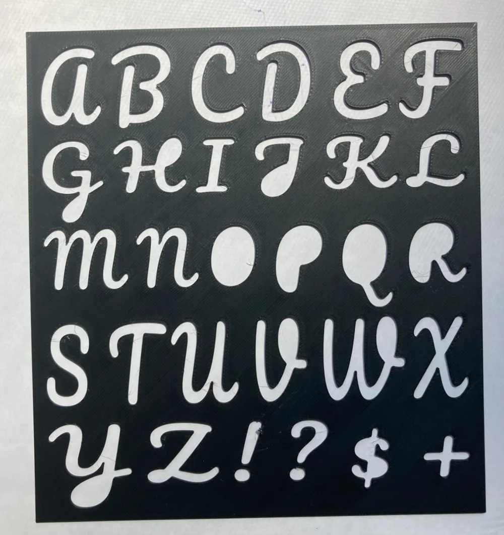 Alphabet Upper AND Lower Stencil by Lyanripe MakerWorld: Download Free 3D Models