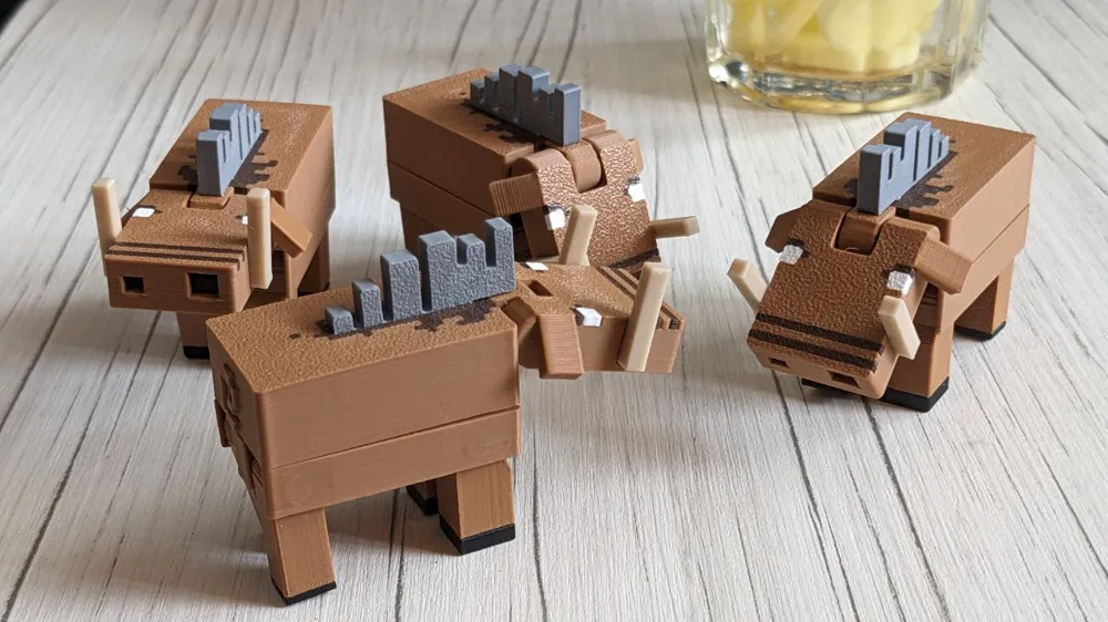 Minecraft Hoglin Articulated by kirimba - MakerWorld