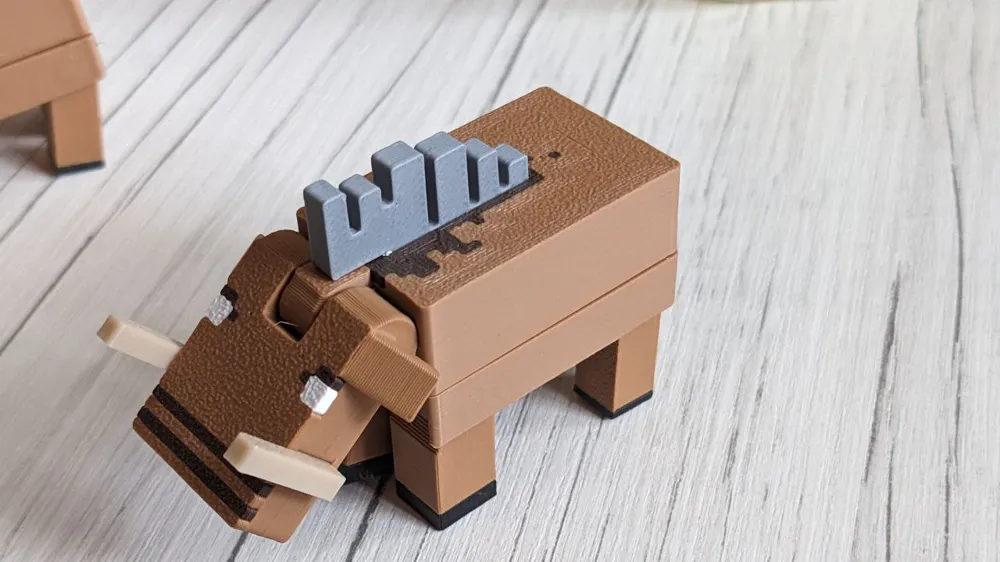 Minecraft Hoglin Articulated by kirimba - MakerWorld