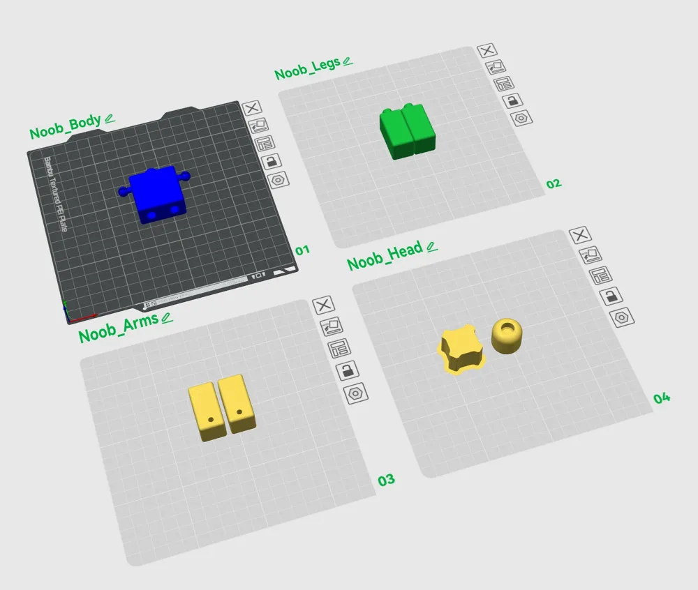 Roblox Noob Minifigure - Free 3D Print Model - MakerWorld