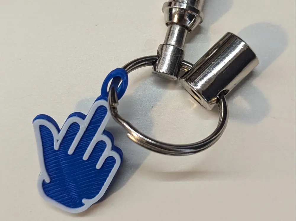 Middle Finger Keychain by Snicklefritz - MakerWorld