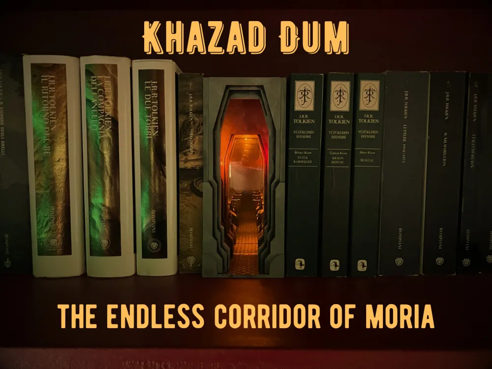 Khazad-Dum Book Nook, Moria Diorama - Free 3D Print Model - MakerWorld
