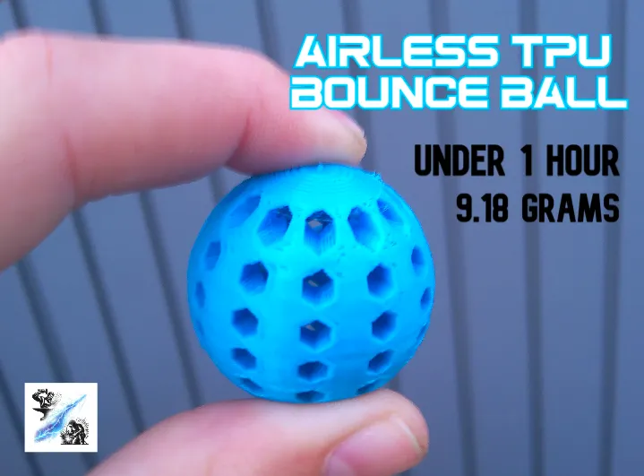 Airless Tpu Bounce Ball - Free 3D Print Model - MakerWorld