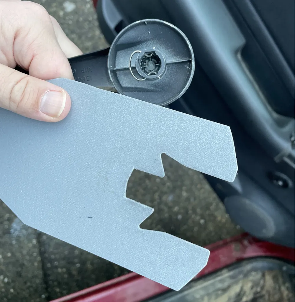 Manual window crank spring removal tool by bsjavik - MakerWorld