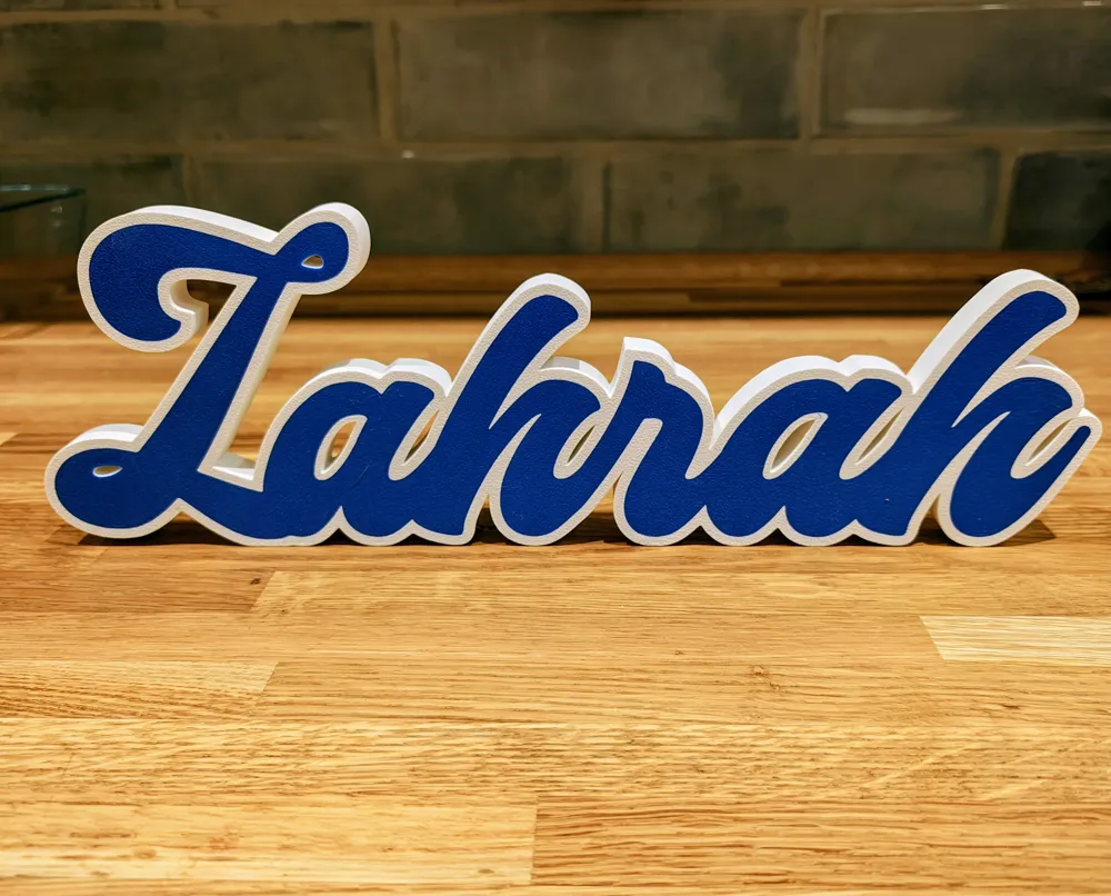60's Funky Font ***ZAHRAH** - Free 3D Print Model - MakerWorld