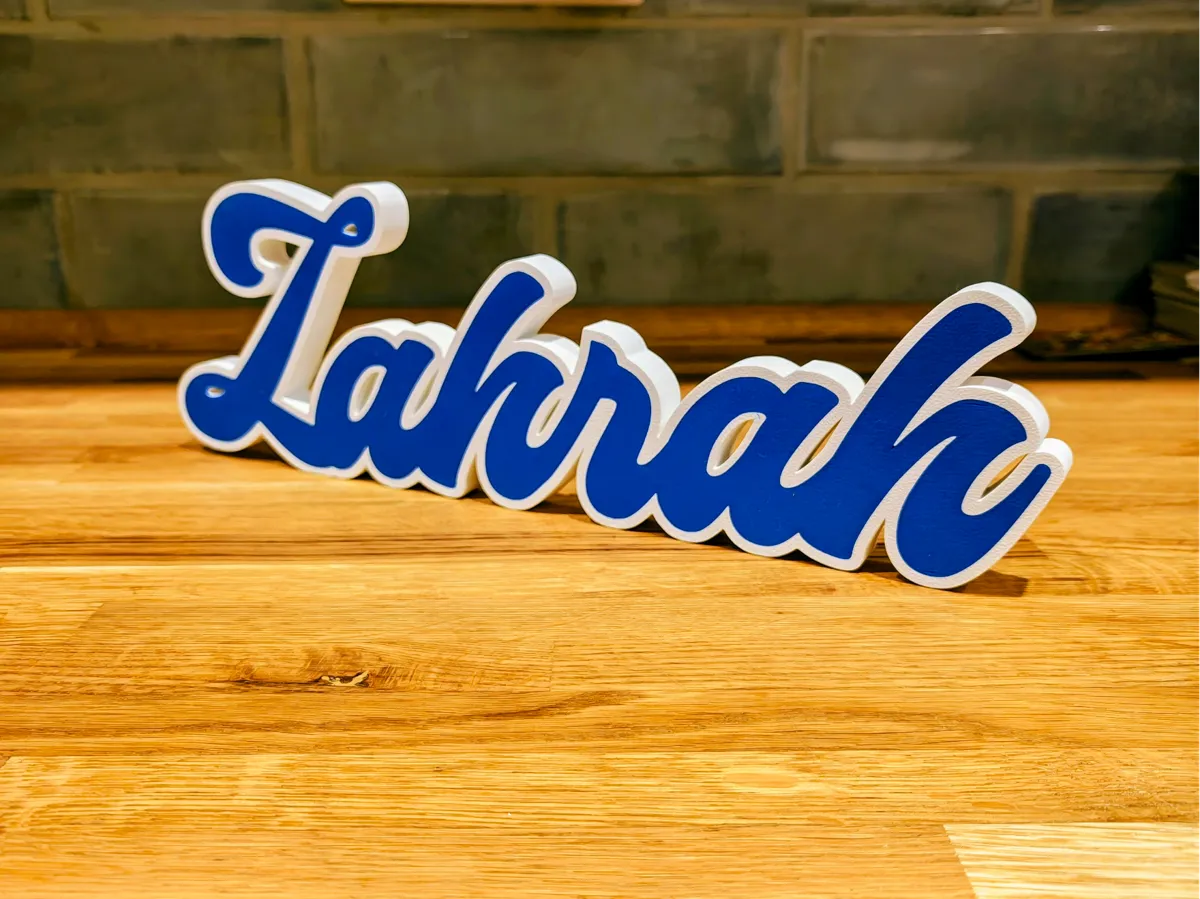 60's Funky Font ***ZAHRAH** - Free 3D Print Model - MakerWorld