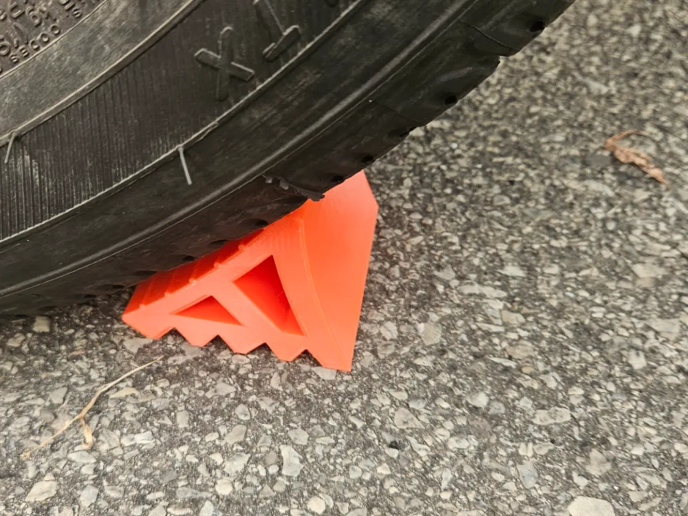 WHEEL CHOCK by Darren 3d print MakerWorld: Download Free 3D Models